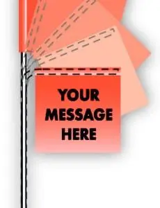 Custom-Printed Marking Flags | Marking Products | BMC